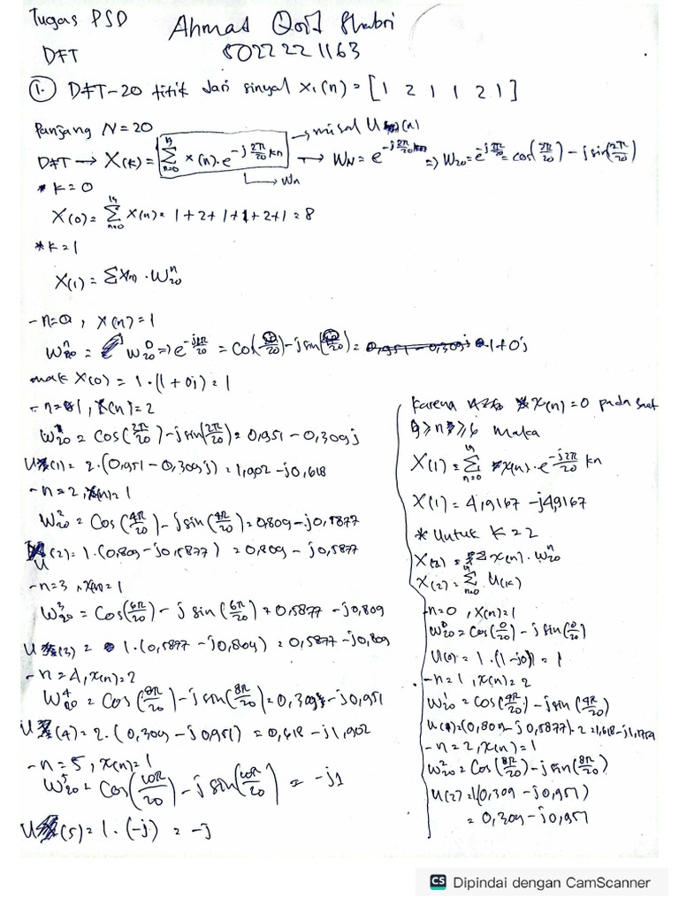 Tugas DFT - Ahmad Qoid S - 5022221163 | PDF