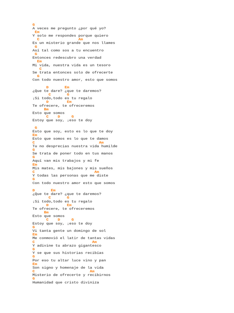 Esto Soy Esto Te Doy | PDF
