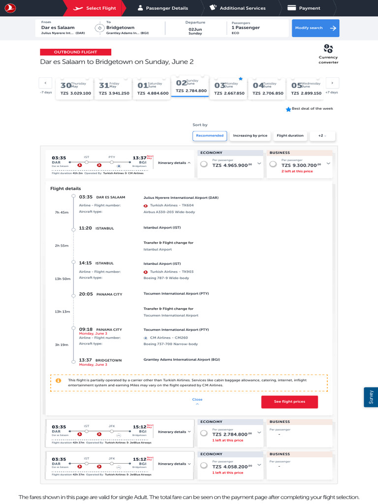 Turkish Airlines Booking Availability | PDF | Airlines | John F. Kennedy International Airport