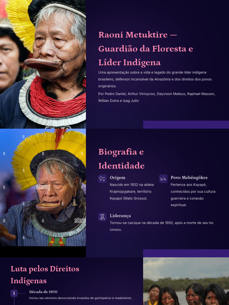 Raoni Metuktire: Legado e Luta Indígena | PDF | Povos indígenas