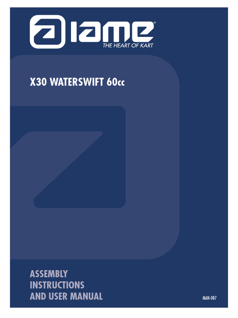 MAN 087 ENG X30 WATERSWIFT 60cc | PDF | Piston | Carburetor