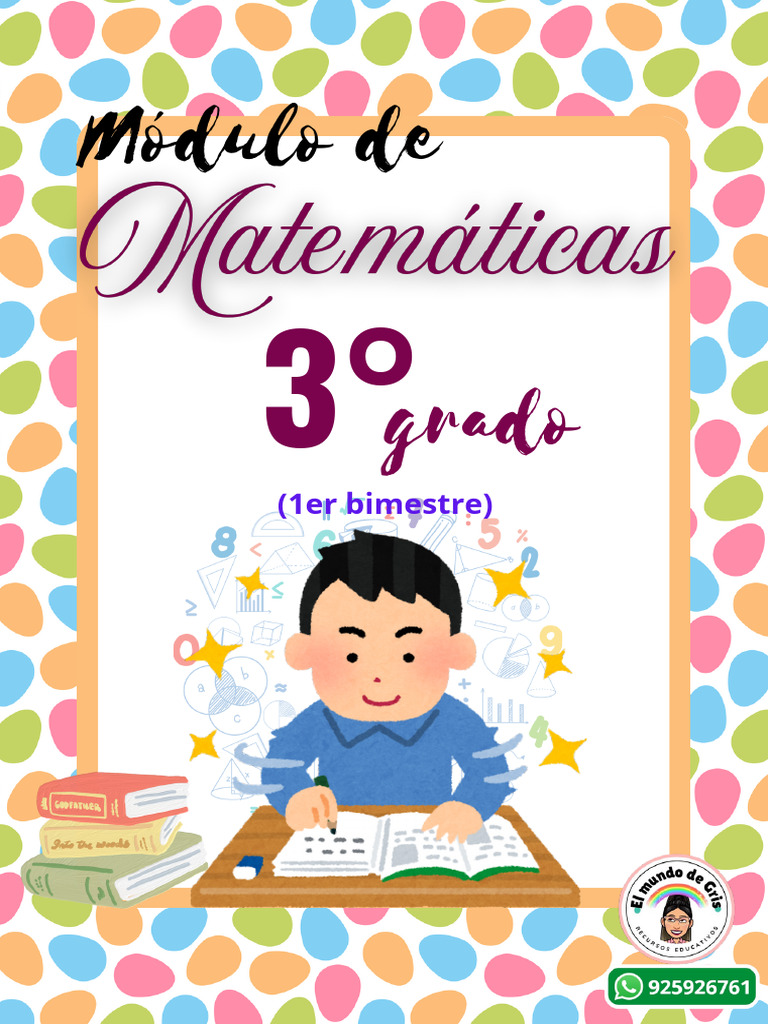 Módulo de Matemáticas para 3° Grado (1er Bimestre) | PDF | Conjunto ...