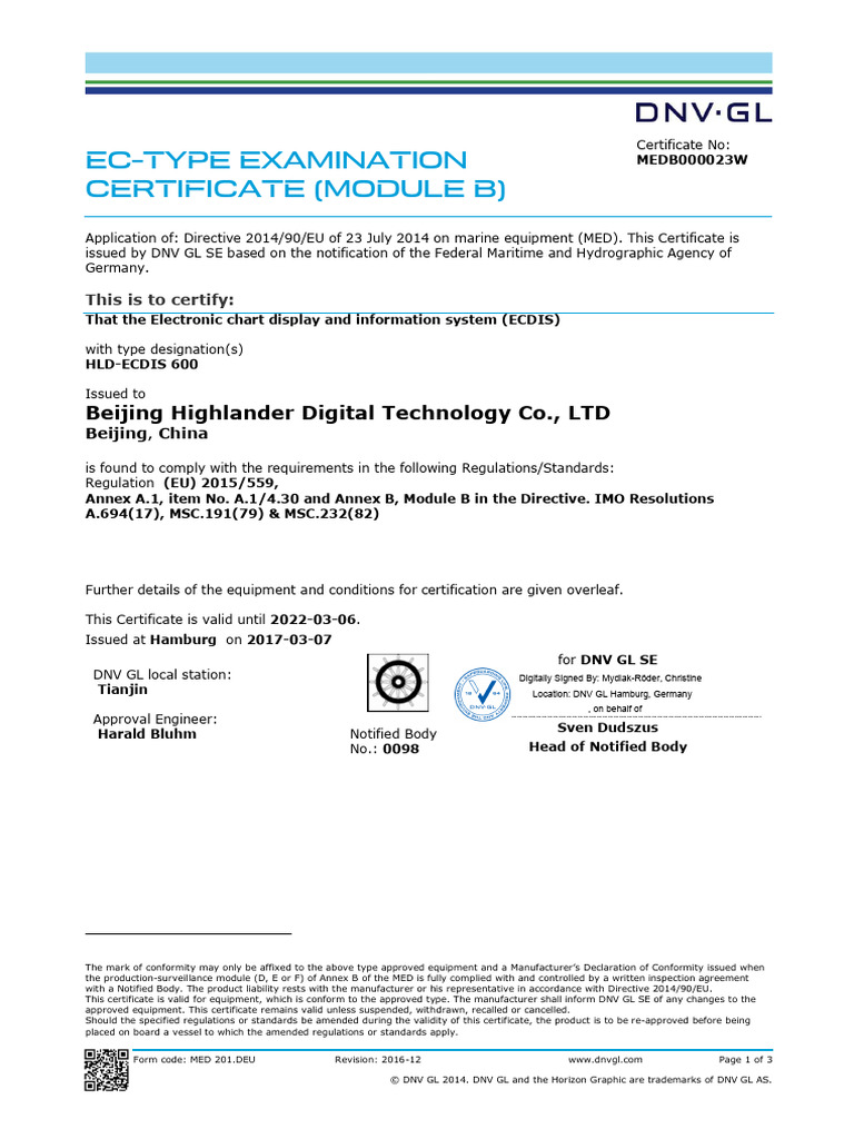 HLD Ecdis 600 Ec Mod - B 2017 2022 | PDF | Computer Engineering | Computing