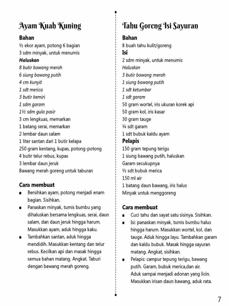 Ref Simple Resep 30 Hari 7 | PDF