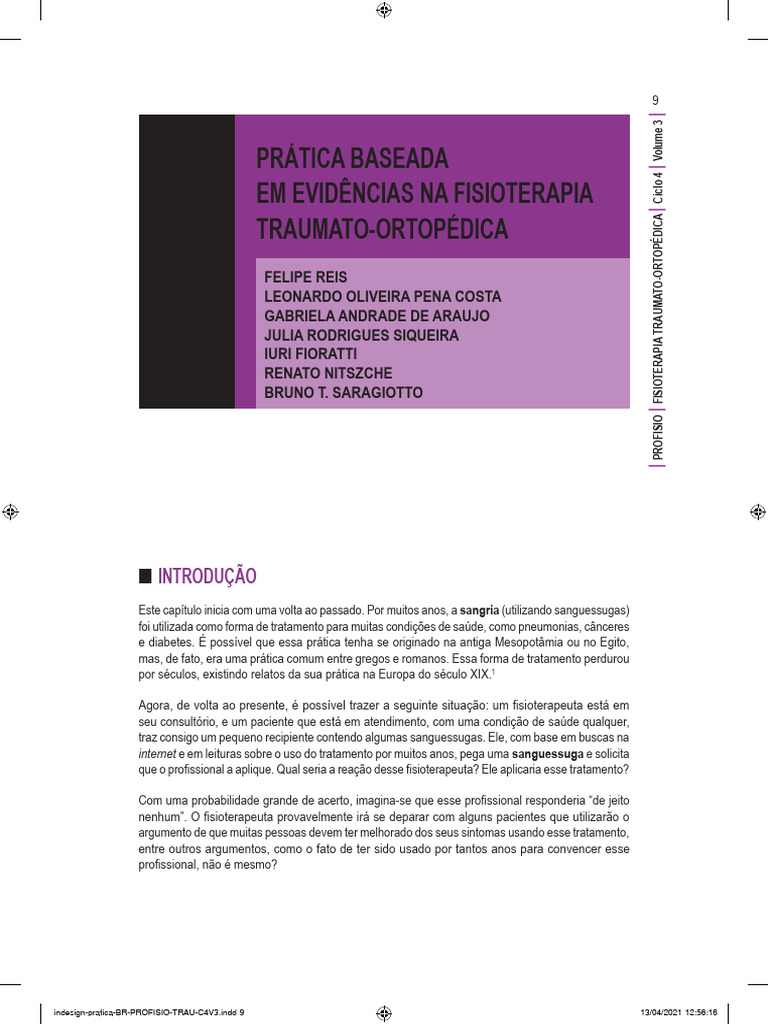 2021 Reis Capitulo Livro Profisio PBE | PDF | Science | Método científico