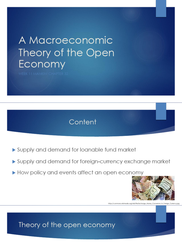 2024 Economics II 2900112 Week 11 A Macroeconomic Theory of The Open ...