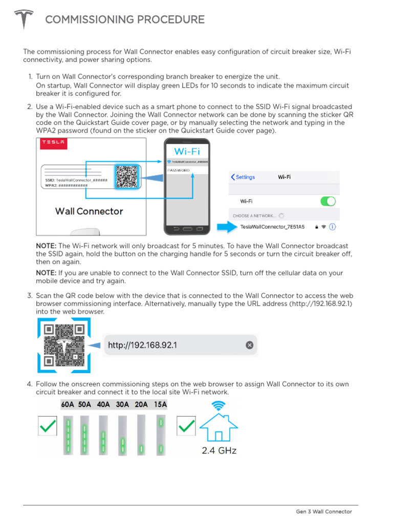 Wall Connector Commissioning Guide | PDF