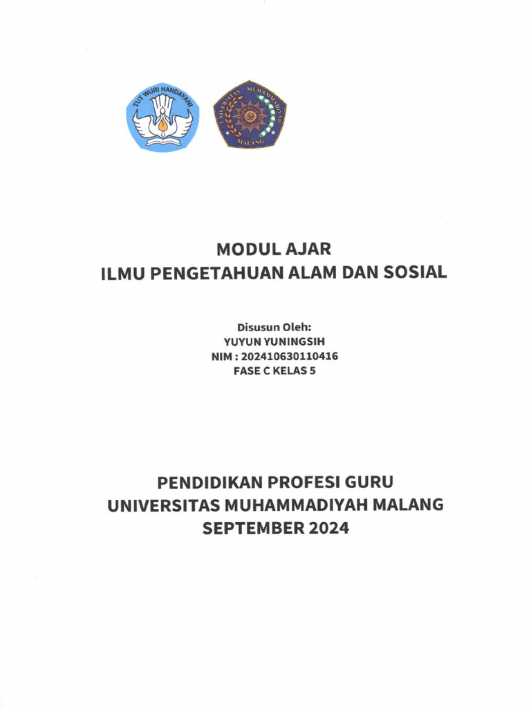 Modul Ajar Bu Yuyun Yuningsih | PDF