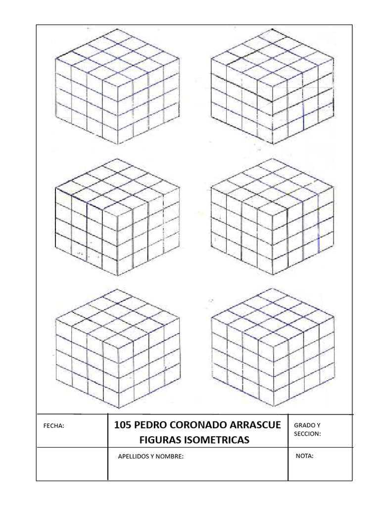 Formato Figuras Isometricas | PDF