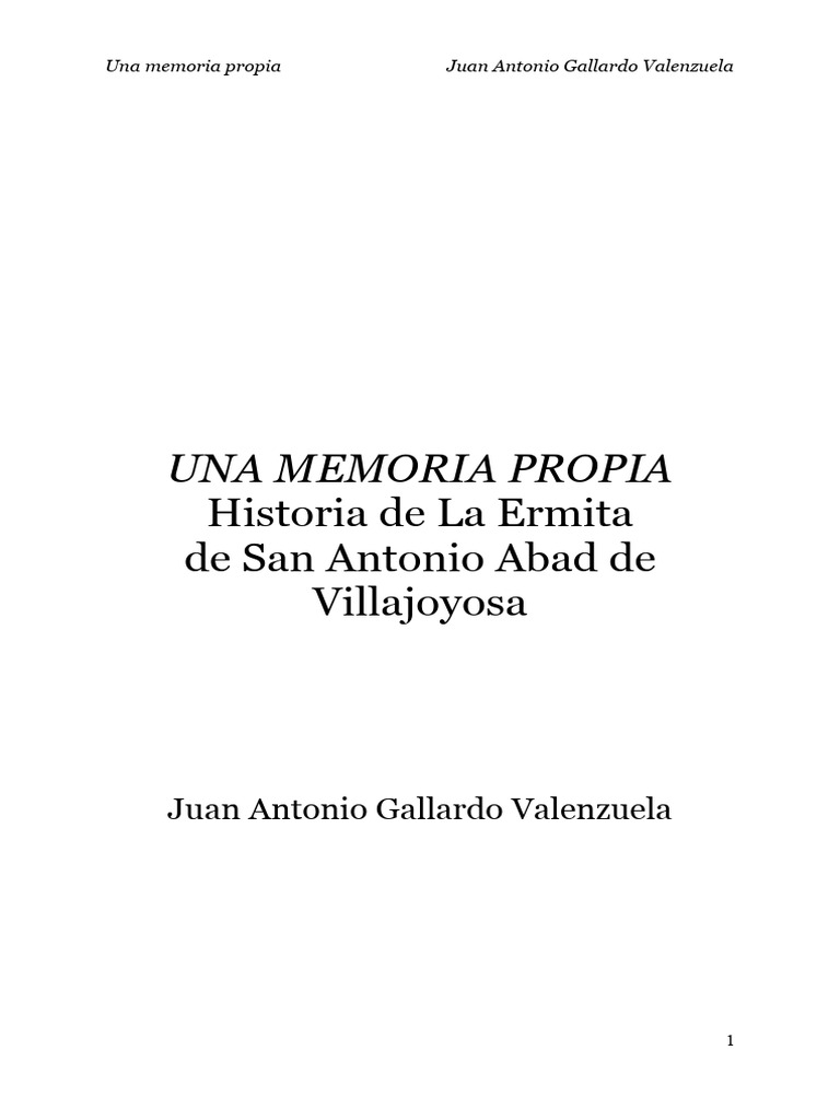 La Ermita Villajoyosa Original-Una-memoria-propia | PDF