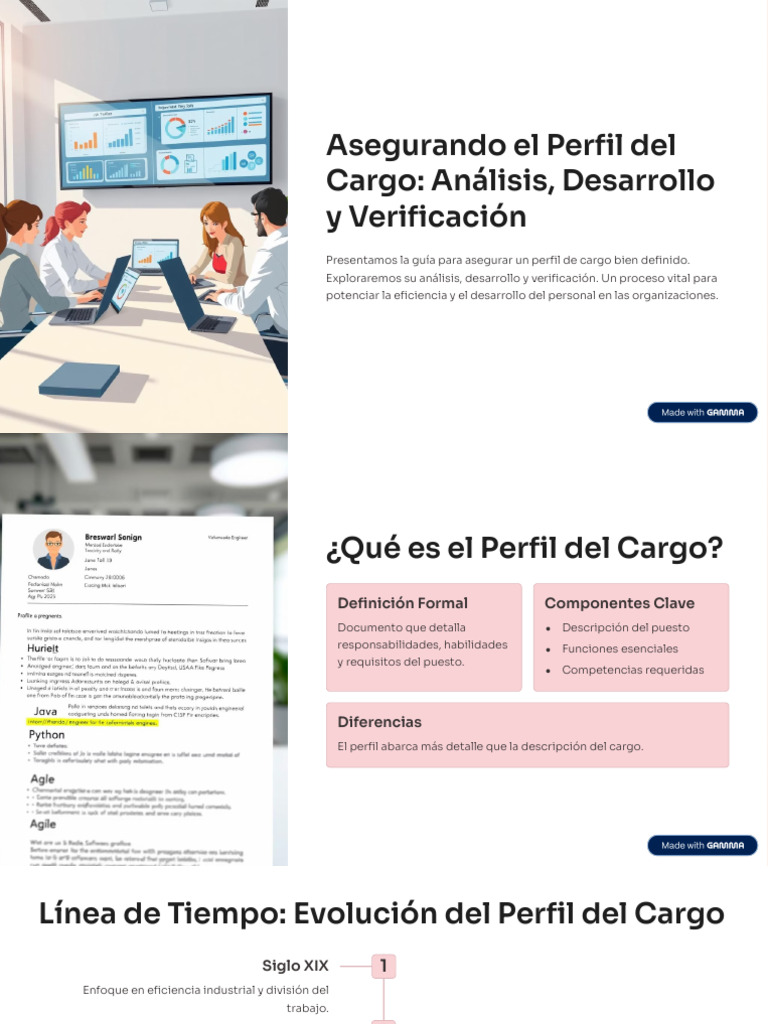 Guía para Definir el Perfil del Cargo | PDF | Gestión del talento ...