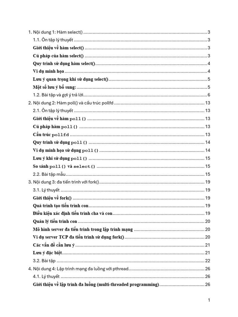 Tailieu Ontap v2 | PDF