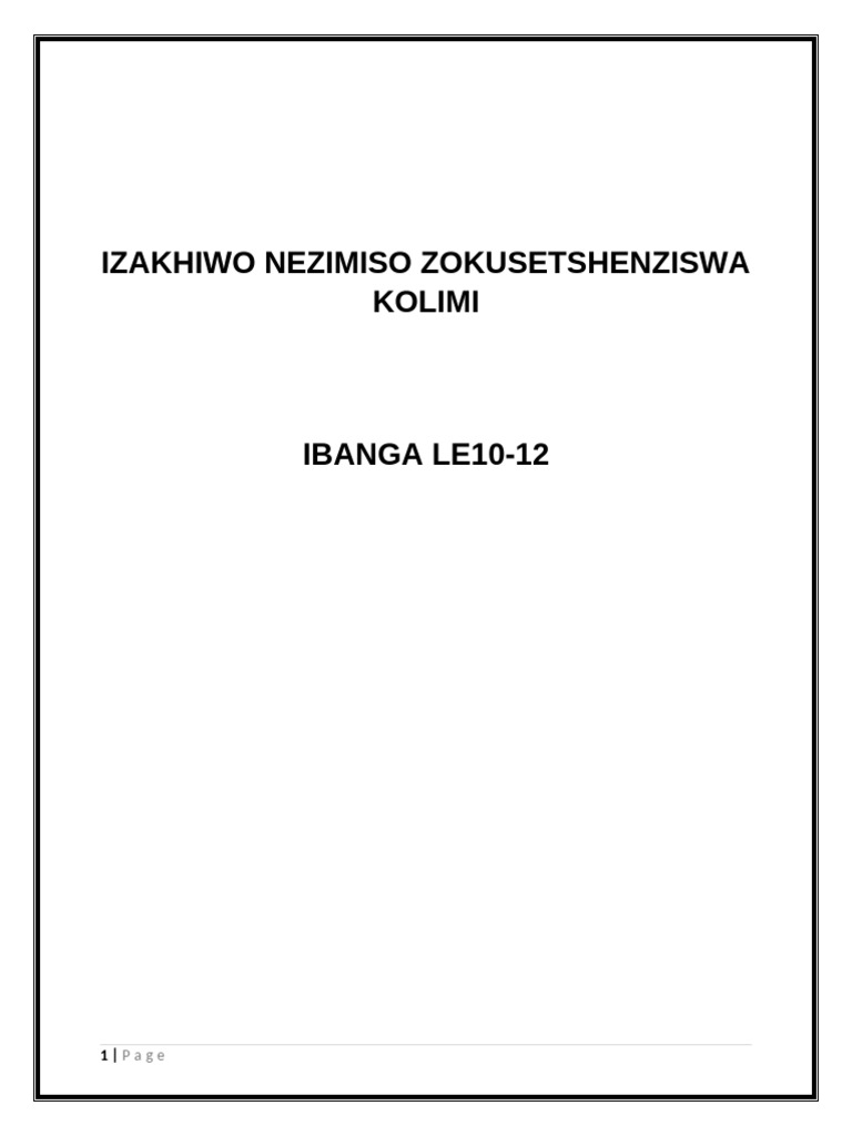 Izakhiwo Nezimiso Zokusetshenziswa Kolimi | PDF | Grammar ...