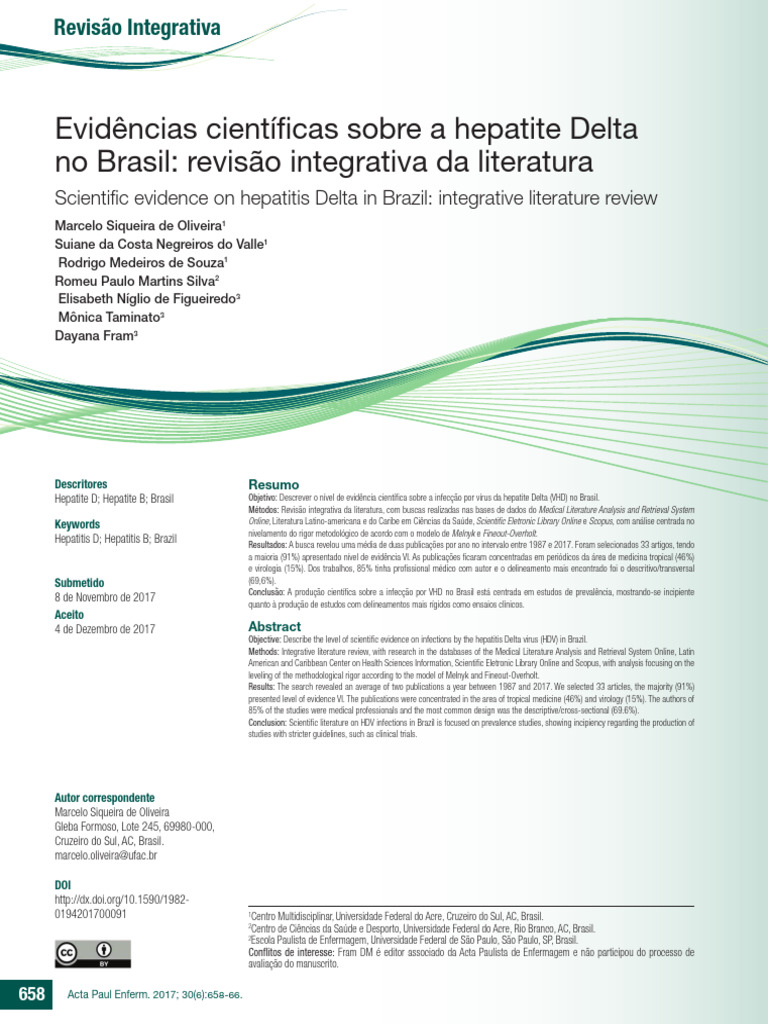 Evidências Científicas Sobre A Hepatite Delta | PDF | Análise sistemática | Science