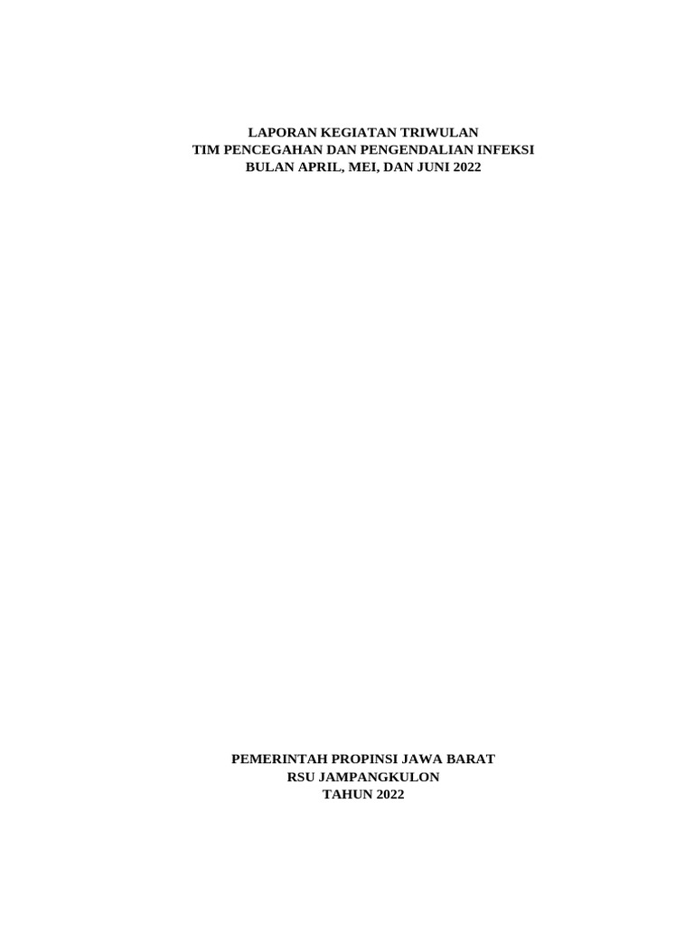 Laporan Kegiatan Triwulan 2 2022 | PDF