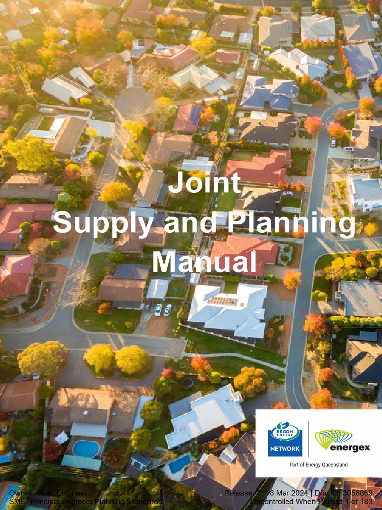 Joint Supply and Planning Manual | PDF | Electric Power Distribution ...