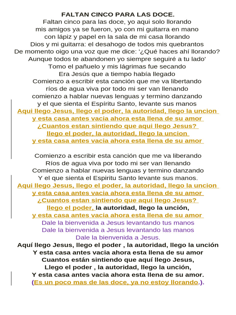 Faltan 5 para Las 12 | PDF