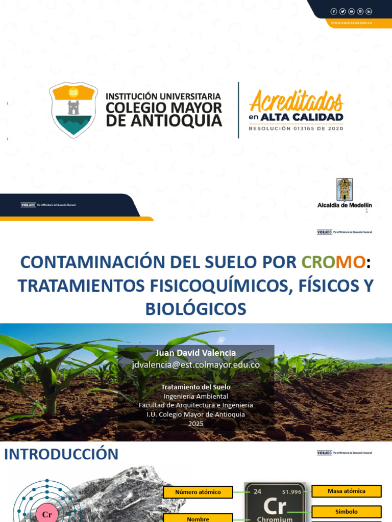 Presentación CROMO | PDF | Cromo | Química