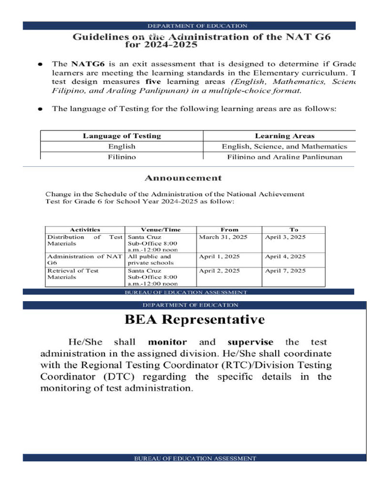 NAT Orientation | PDF