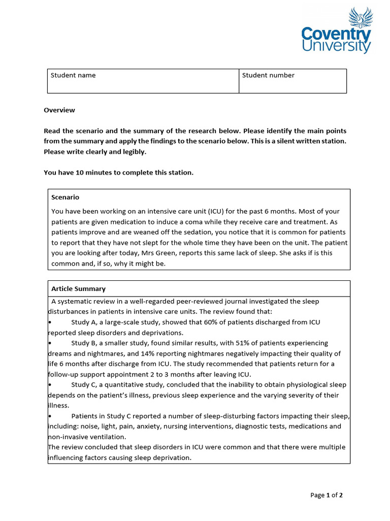EBP Case Scenario 5 | PDF
