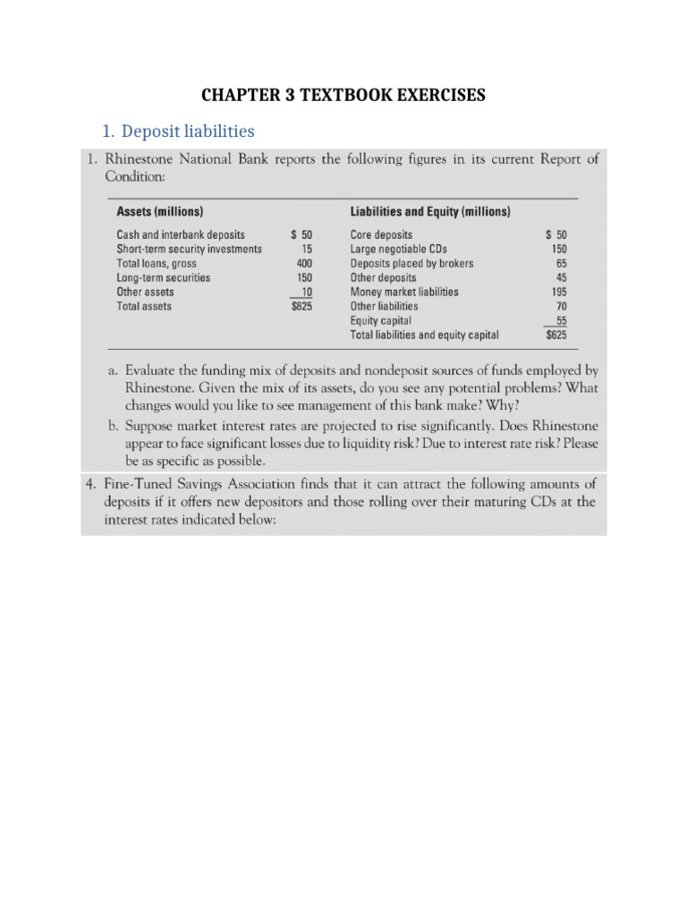 Chapter 3 Textbook Exercises | PDF