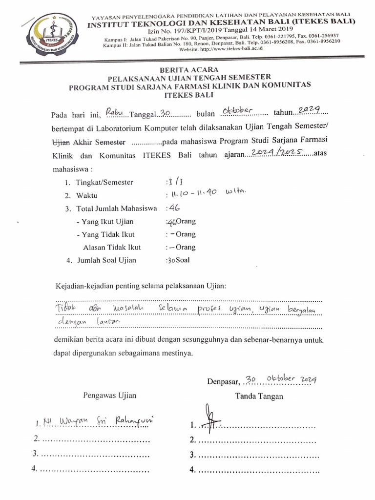 BAP Anti Korupsi FKK | PDF