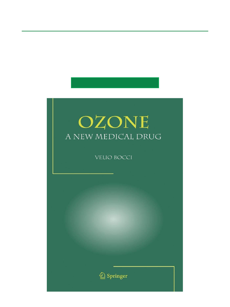 eTextbook OZONE A New Medical Drug Research PDF Download | PDF
