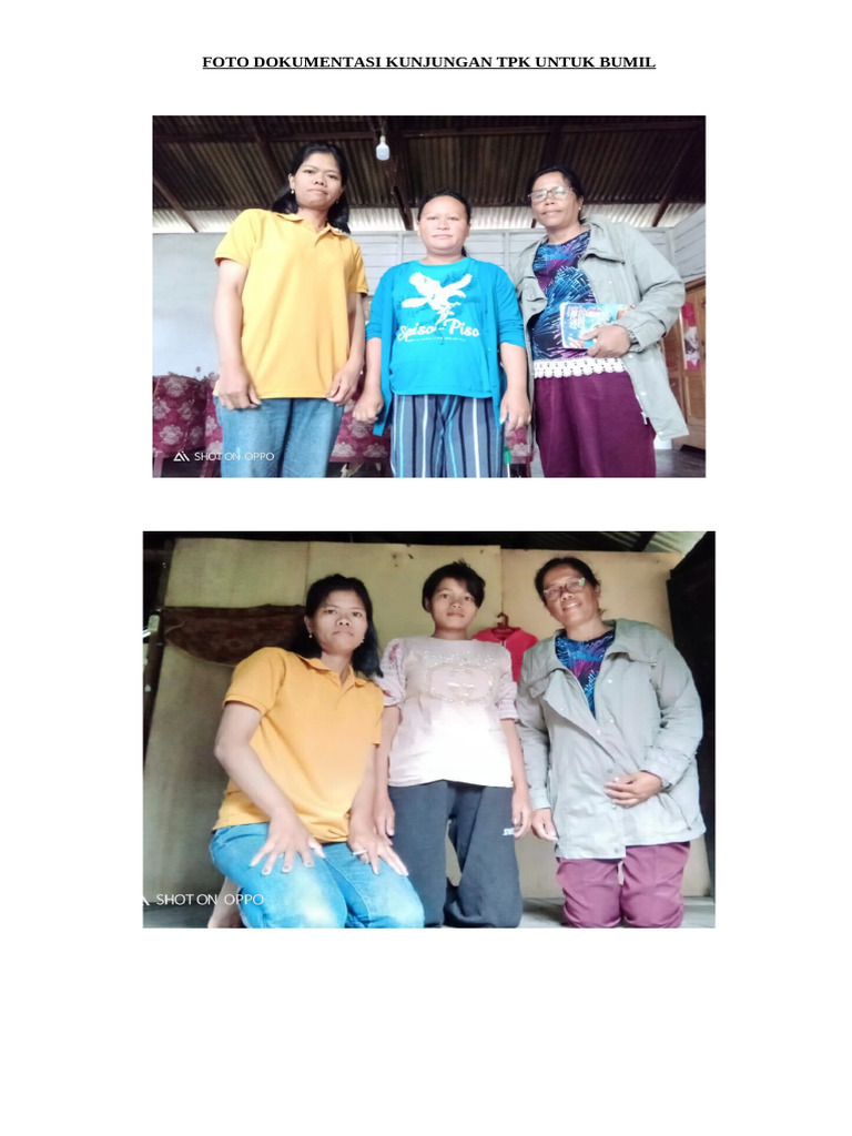 Foto Dokumentasi Kunjungan TPK Untuk Bumil | PDF