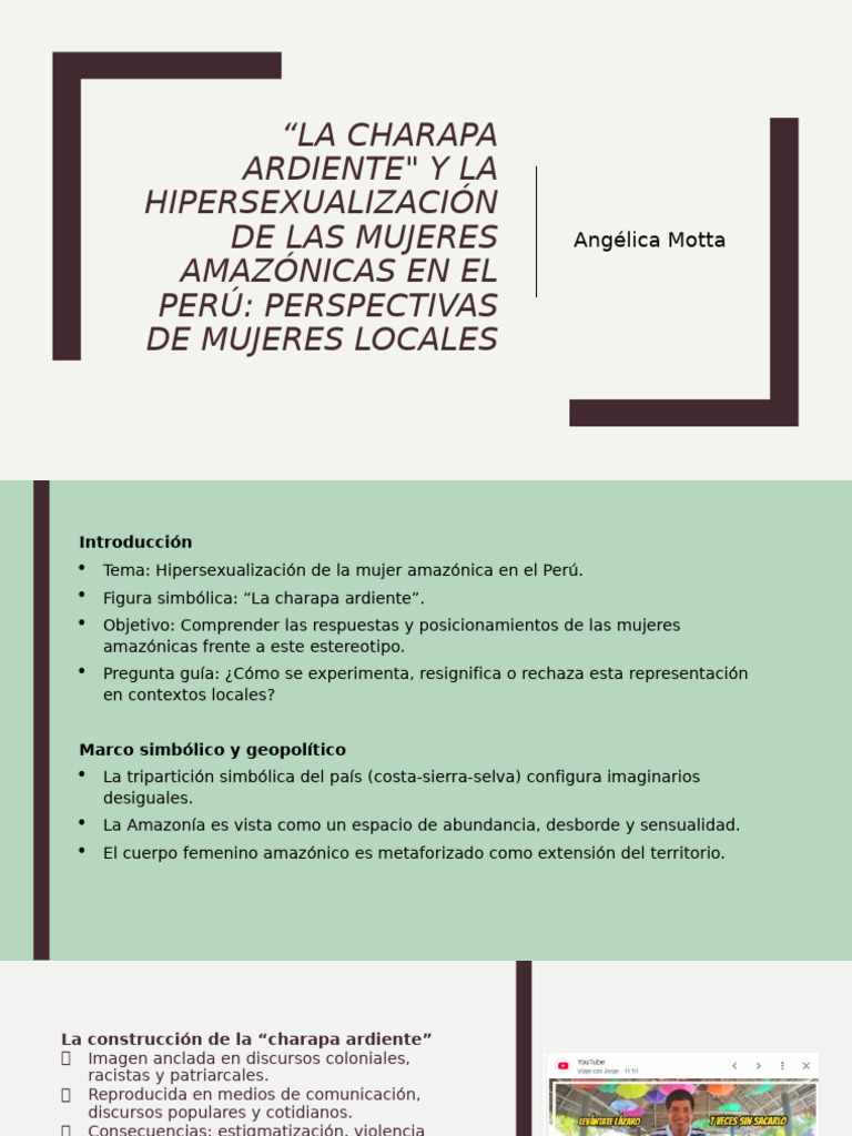 La Charapa Ardiente: Estereotipos Amazónicos | PDF | Mujer | Estereotipos