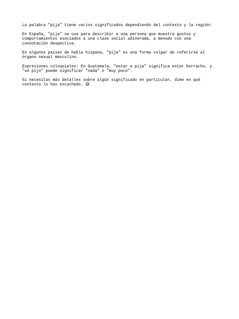 La Pija | PDF