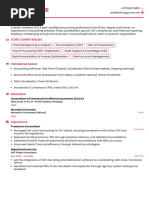 CMA Fresher Resume Sample | PDF