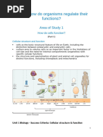 Grade 10 Cell Structure Study Notes | PDF