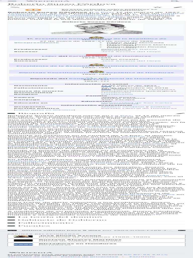 Roberto Suazo Córdova - Wikipedia, La Enciclopedia Libre | PDF ...