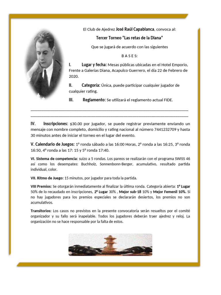 Convocatoria Retas Diana | PDF