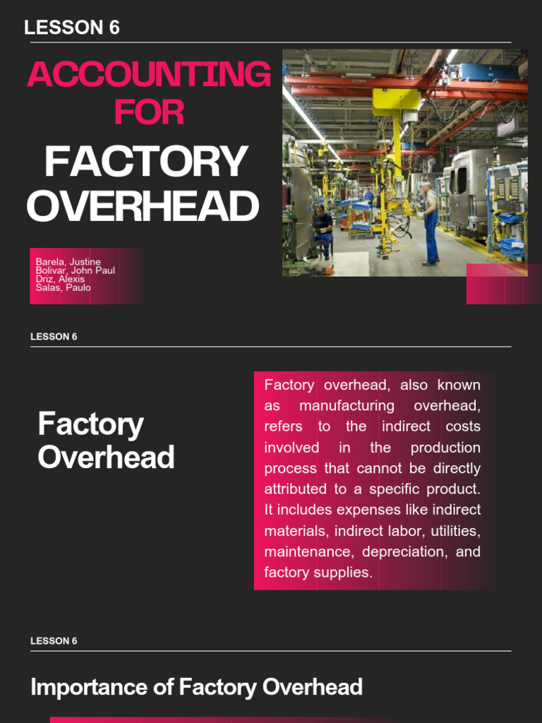 Accounting For Factory Overhead - 20250404 - 141414 - 0000 | PDF | Cost ...