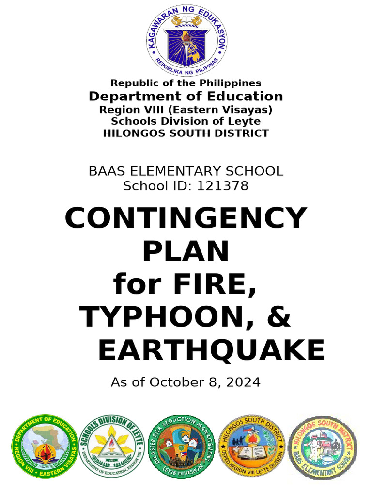 BAAS ES Contingency Plan 2024 2025 | PDF | Emergency Management ...
