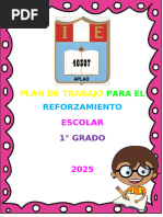 Modelo Plan de Refuerzo Escolar 2025 | PDF | Evaluación | Educación primaria