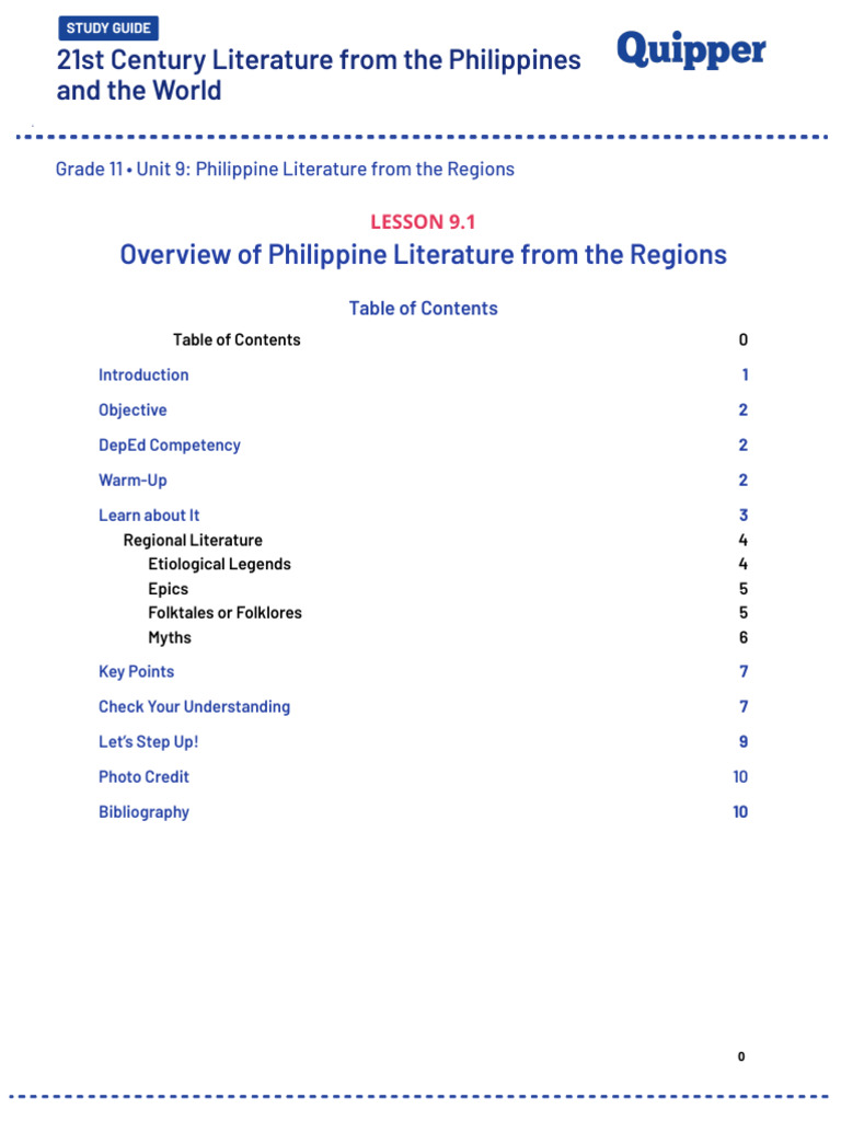 Philippine Regional Literature Overview | PDF | Mindanao | Philippines