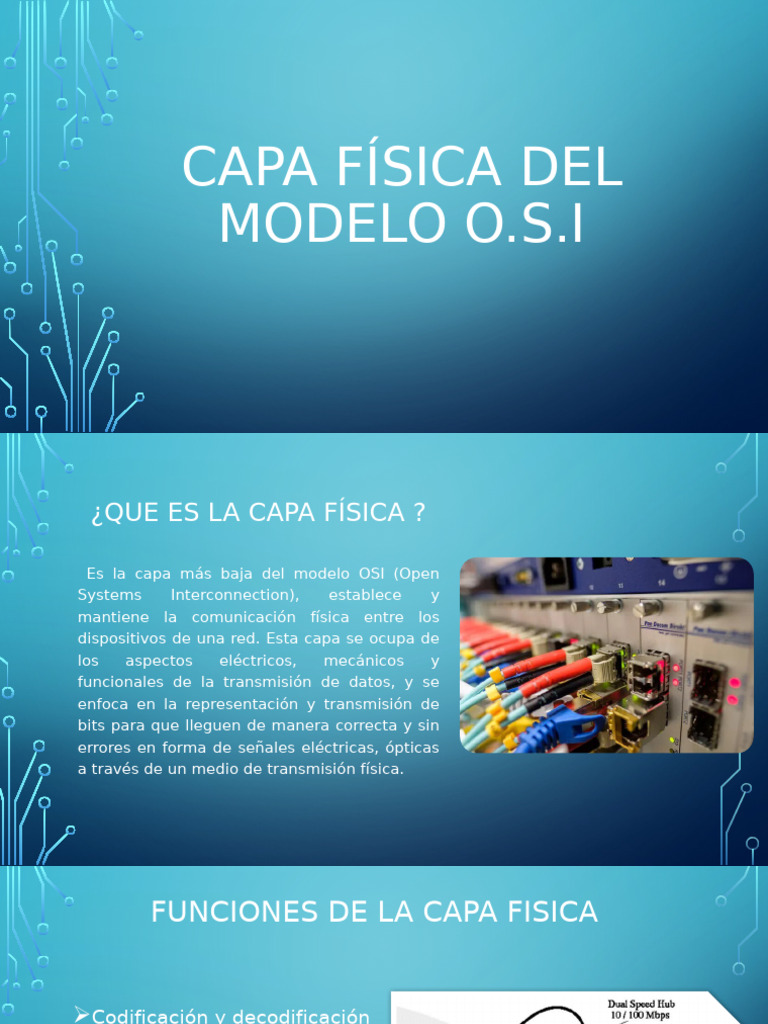 Capa Física Del Modelo Osi | PDF