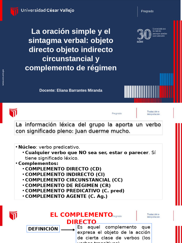 Complementos de Predicado | PDF | Adverbio | Predicado (Gramática)