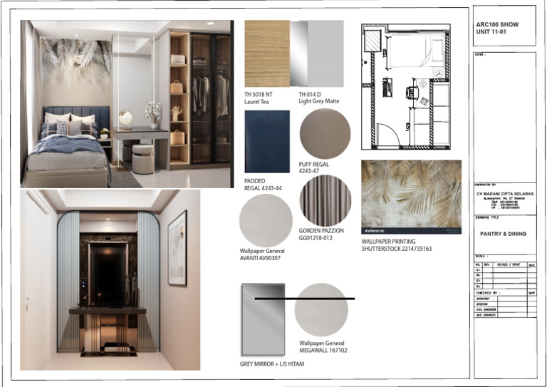 Arc100 - Show Unit 1 Bedroom 2 & Foyer | PDF