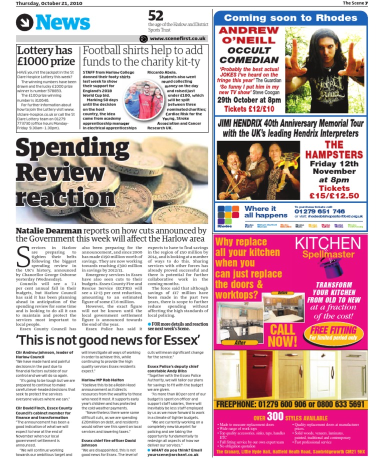 Spending Review Reaction: Kitchen | PDF | Lottery | Pound Sterling