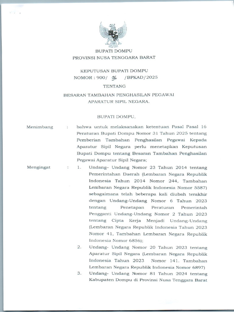 Perbup TPP 2025 | PDF