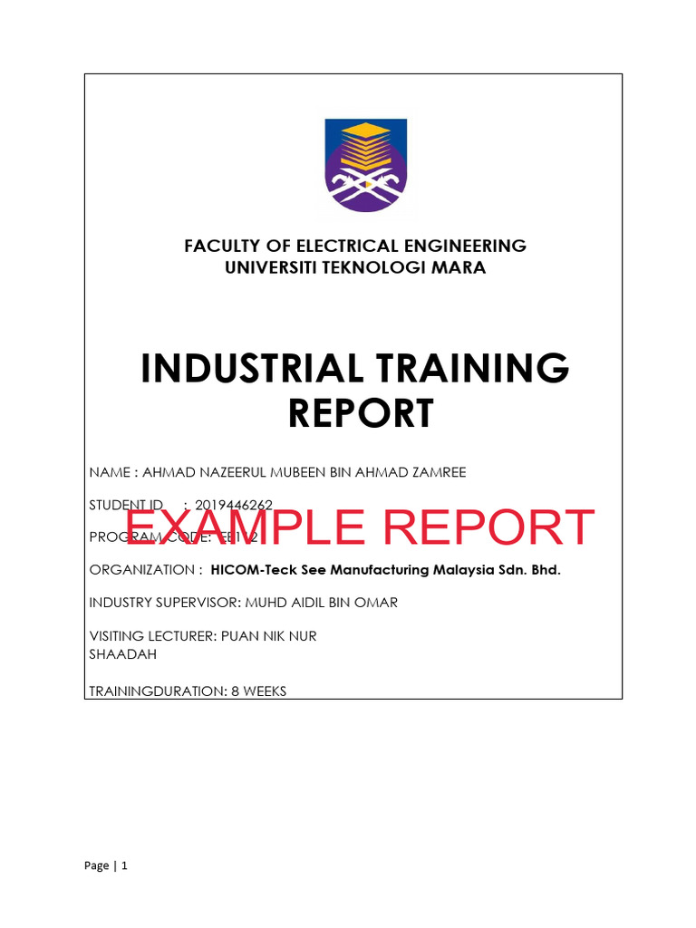 Example Li Training Final Report | PDF | Ac Power Plugs And Sockets ...