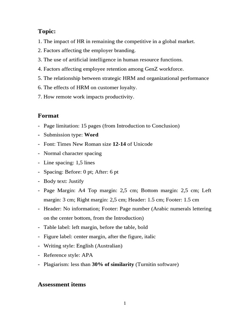 Final essay information | PDF