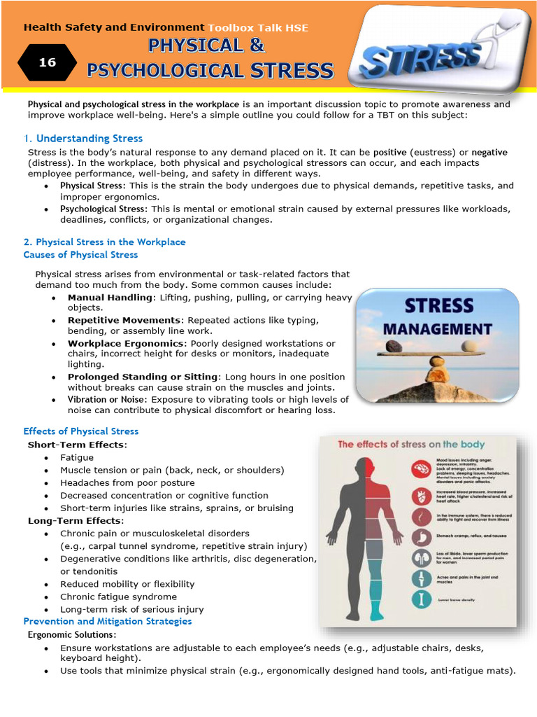 Physical and Psychological Stress | PDF | Stress (Biology ...