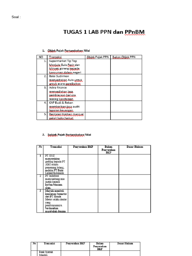 Lab. PPN Dan PPNBM | PDF