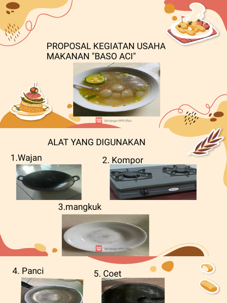 Resep Baso Aci: Cara dan Biaya | PDF