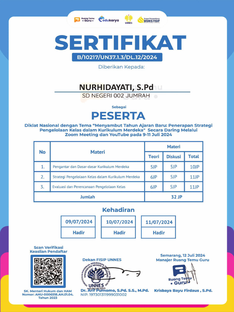 Diklat NURHIDAYATI | PDF
