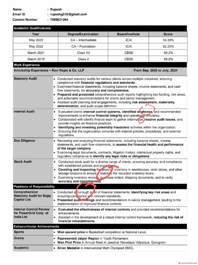 Rupesh CV | PDF